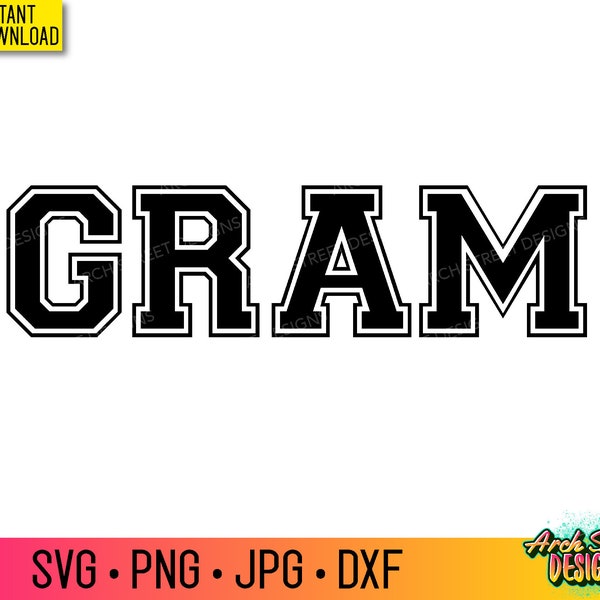 Gram Gram Svg - Etsy