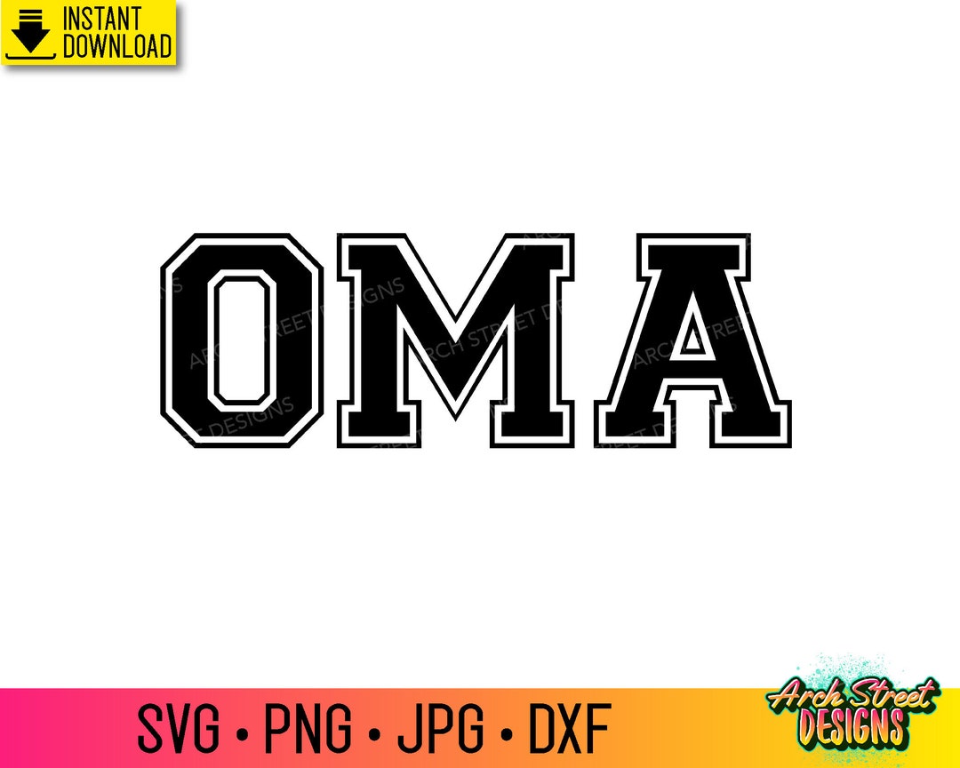 Oma SVG, Mothers Day Gift for Grandma, Sublimation Designs Downloads ...