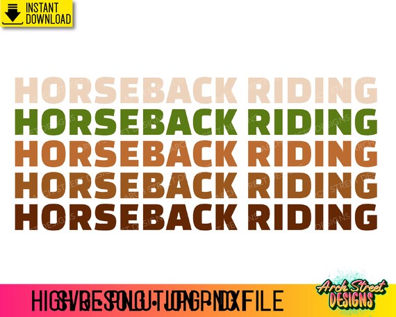 Horseback Riding SVG Horseback Riding Gifts Digital | Etsy