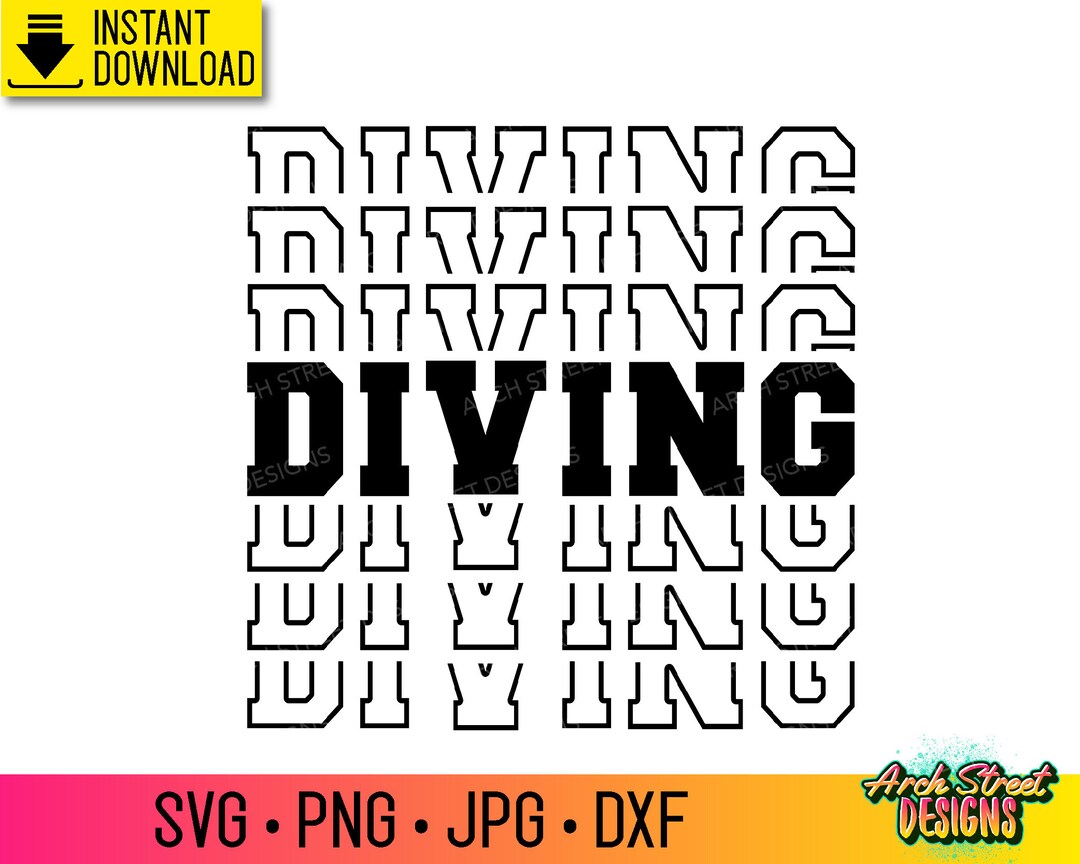 Diving SVG, Diving Gifts, Svg Files for Cricut, Digital Download, Dxf ...
