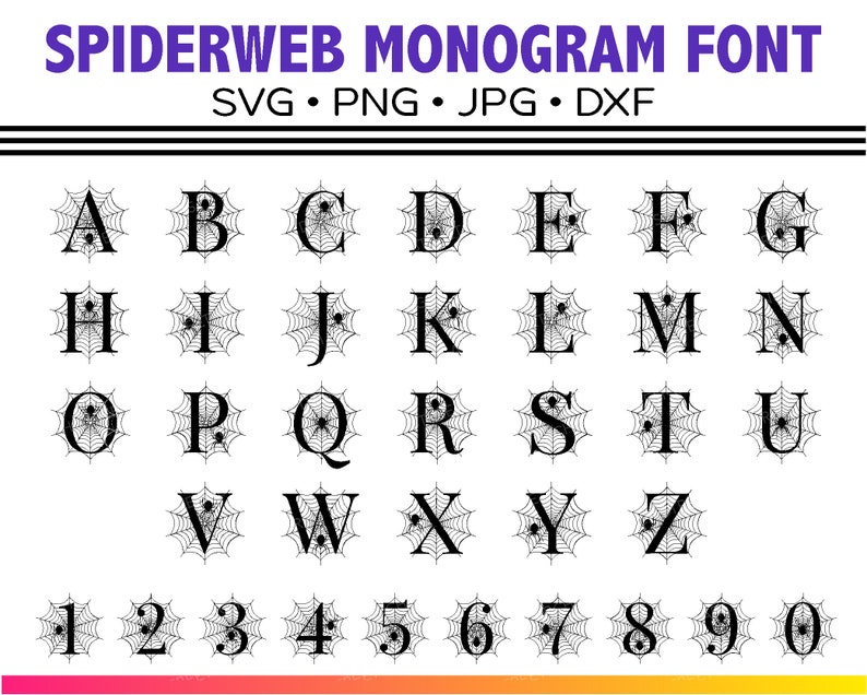 Halloween Alphabet PNG, Alphabet SVG, Digital Download, - Etsy