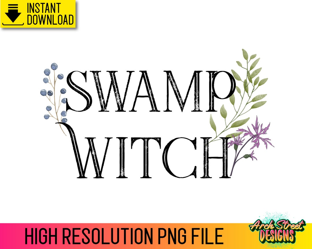 Swamp Witch, Witch Clipart, Digital Download, Halloween Gift, - Etsy
