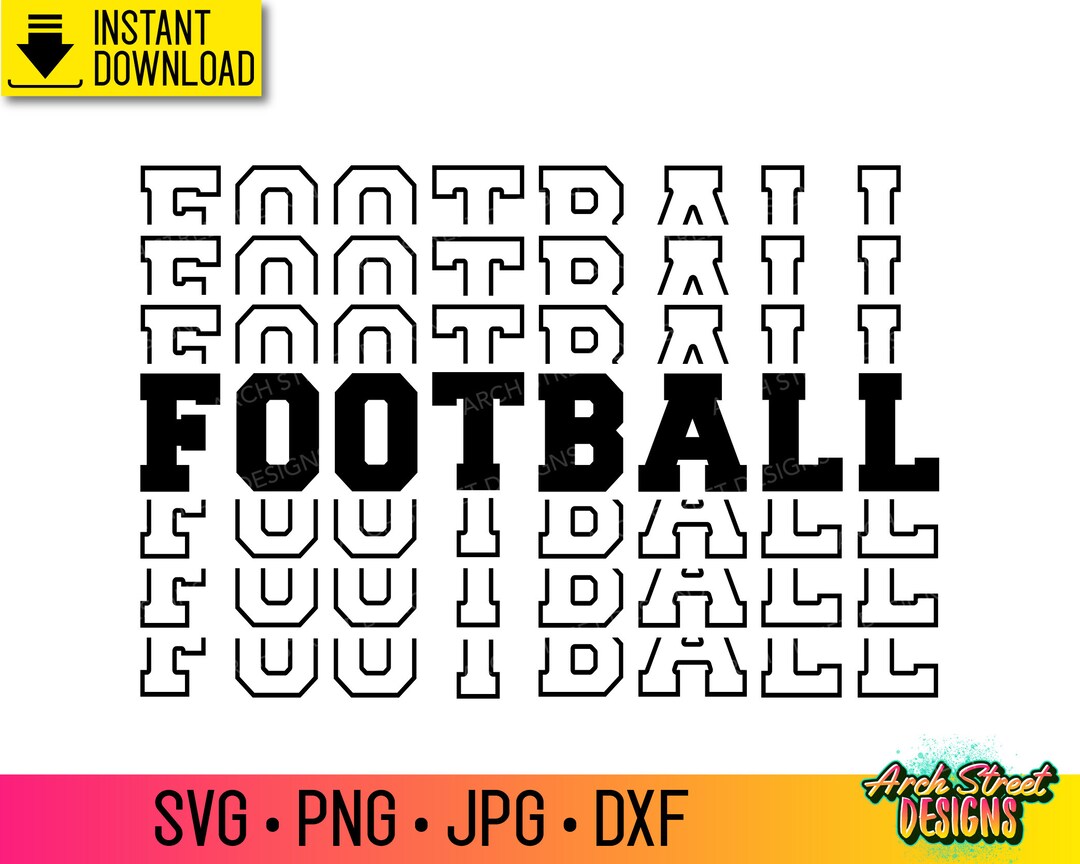 Football SVG Files, Football Gift, Svg Files for Cricut, Digital ...