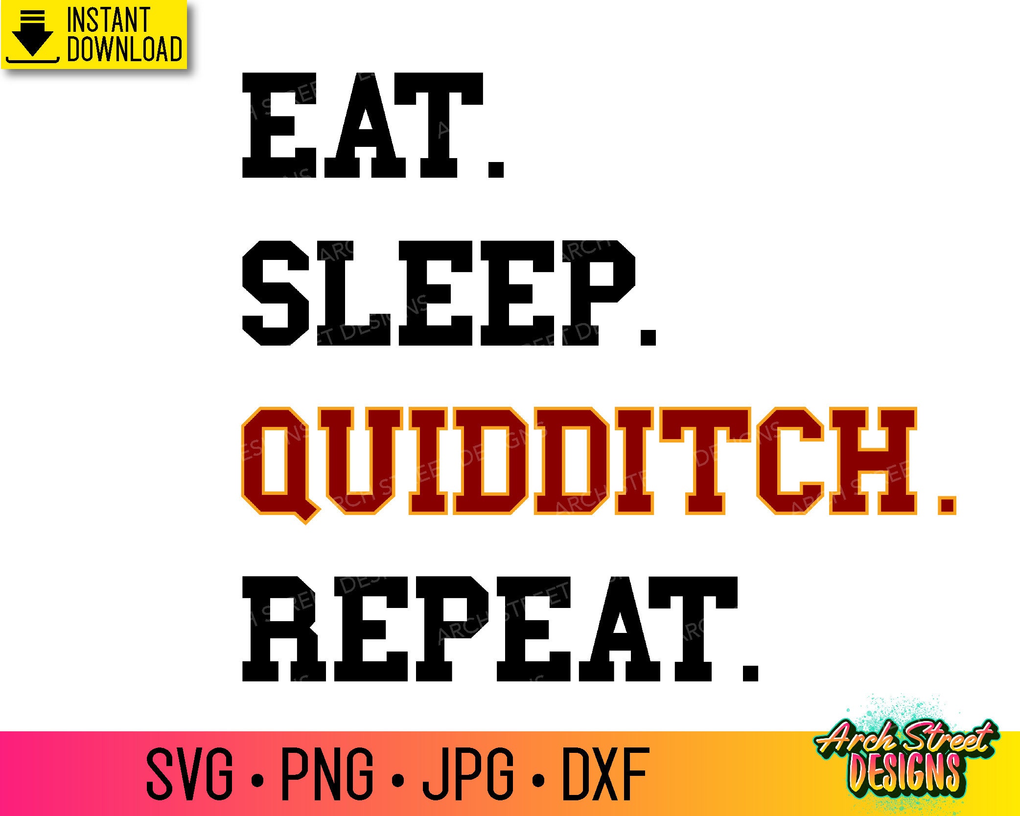 Gryffindor SVG, Quidditch SVG, Quidditch Gifts, Gryffindor Quidditch ...