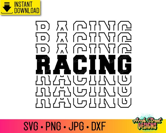 Racing SVG Files Racing Clipart Racing Gifts Svg Files for | Etsy