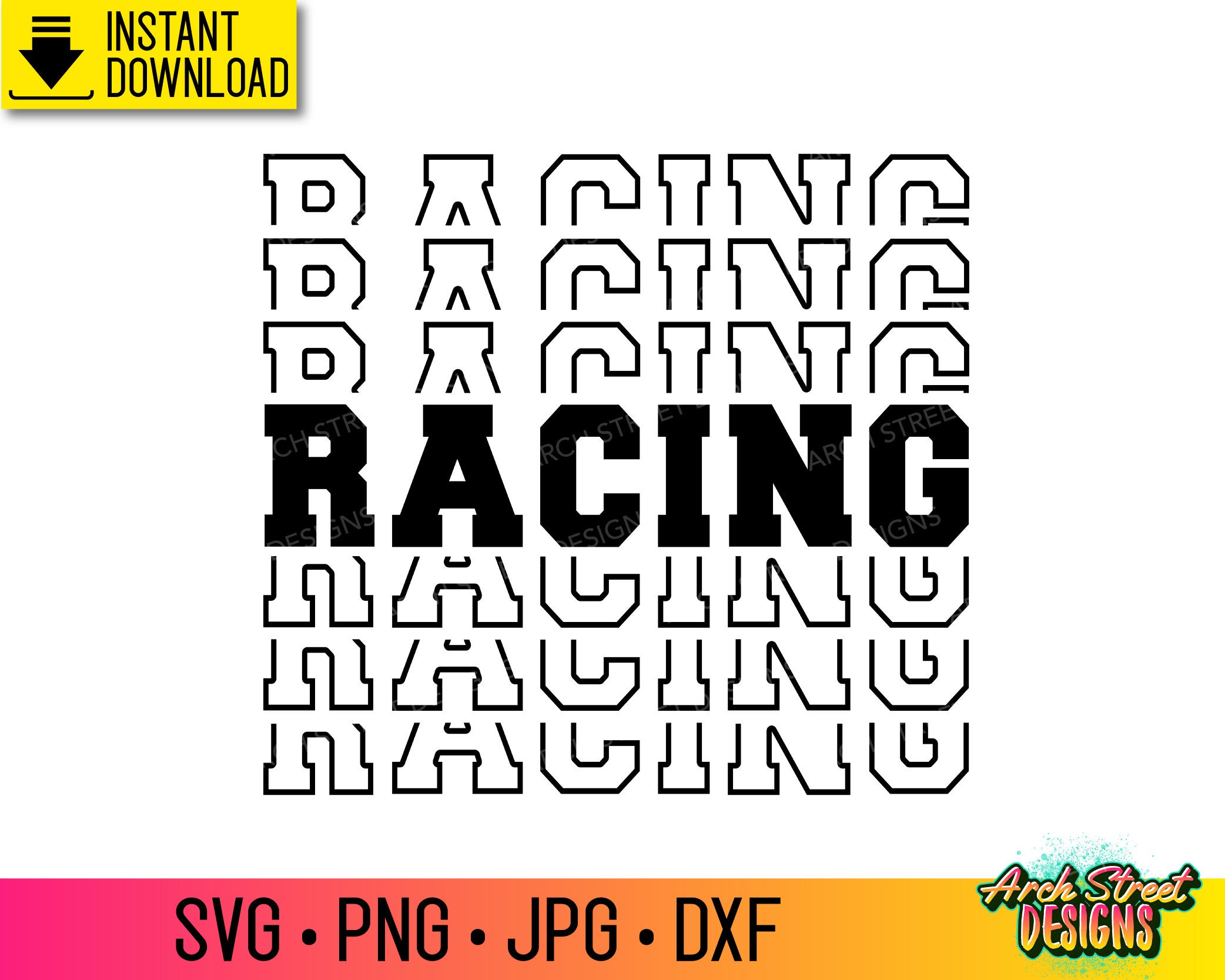 Racing SVG Files, Racing Clipart, Racing Gifts, Svg Files for Cricut ...