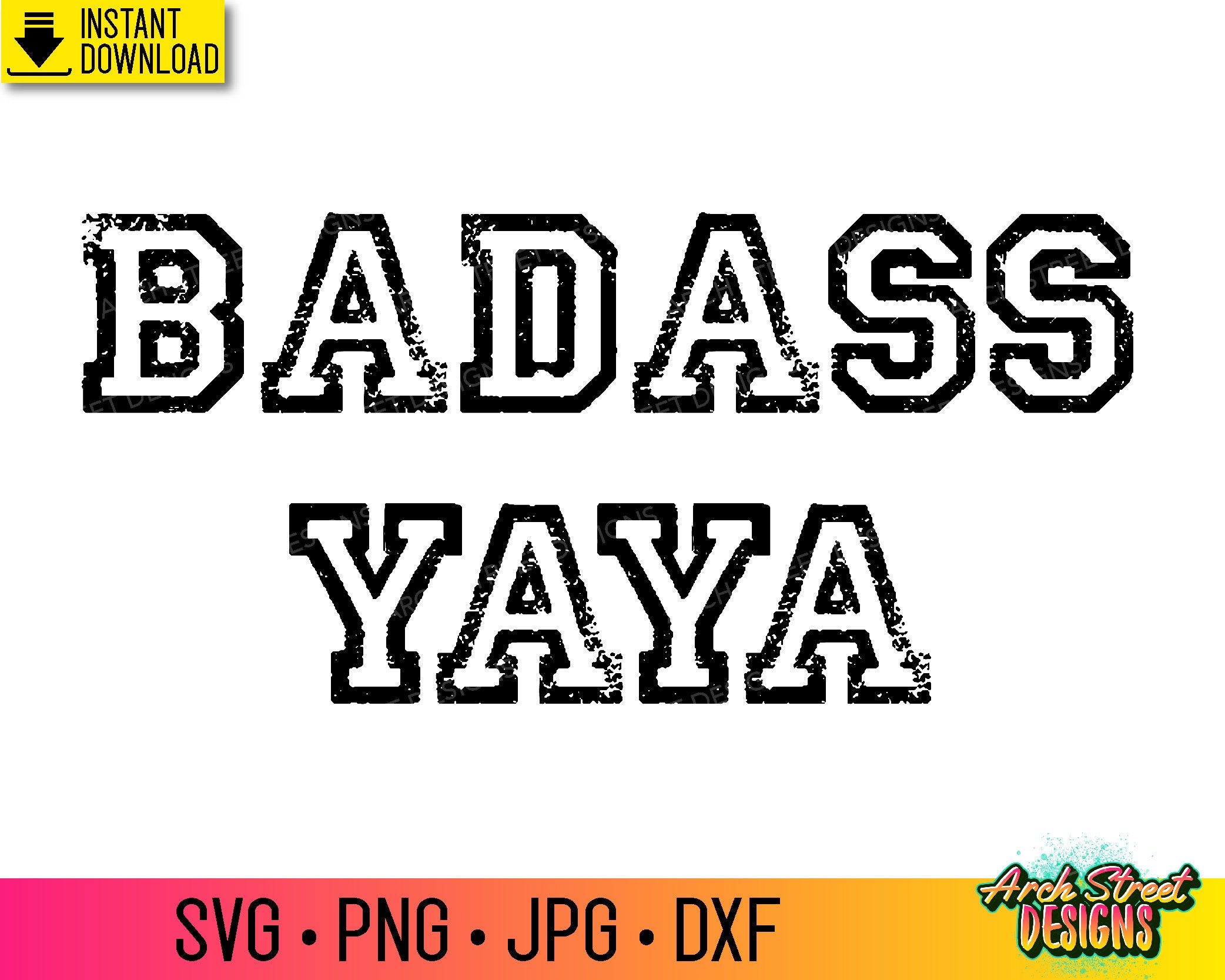 Yaya SVG, Grandma Gift, Digital Download Sublimation, - Etsy