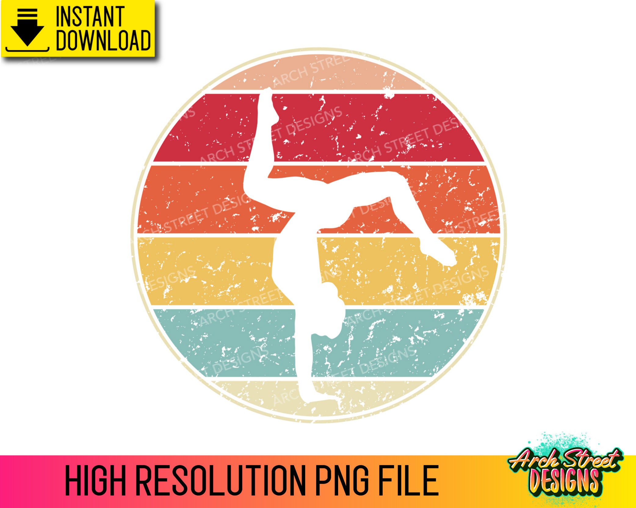 Gymnastics Handstand Clipart