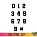 Baseball Numbers SVG, Svg Files for Cricut, Digital Download, Dxf Files ...