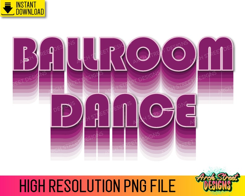 Ballroom Dance Clipart, Dance Gift, Sublimation Designs Downloads ...