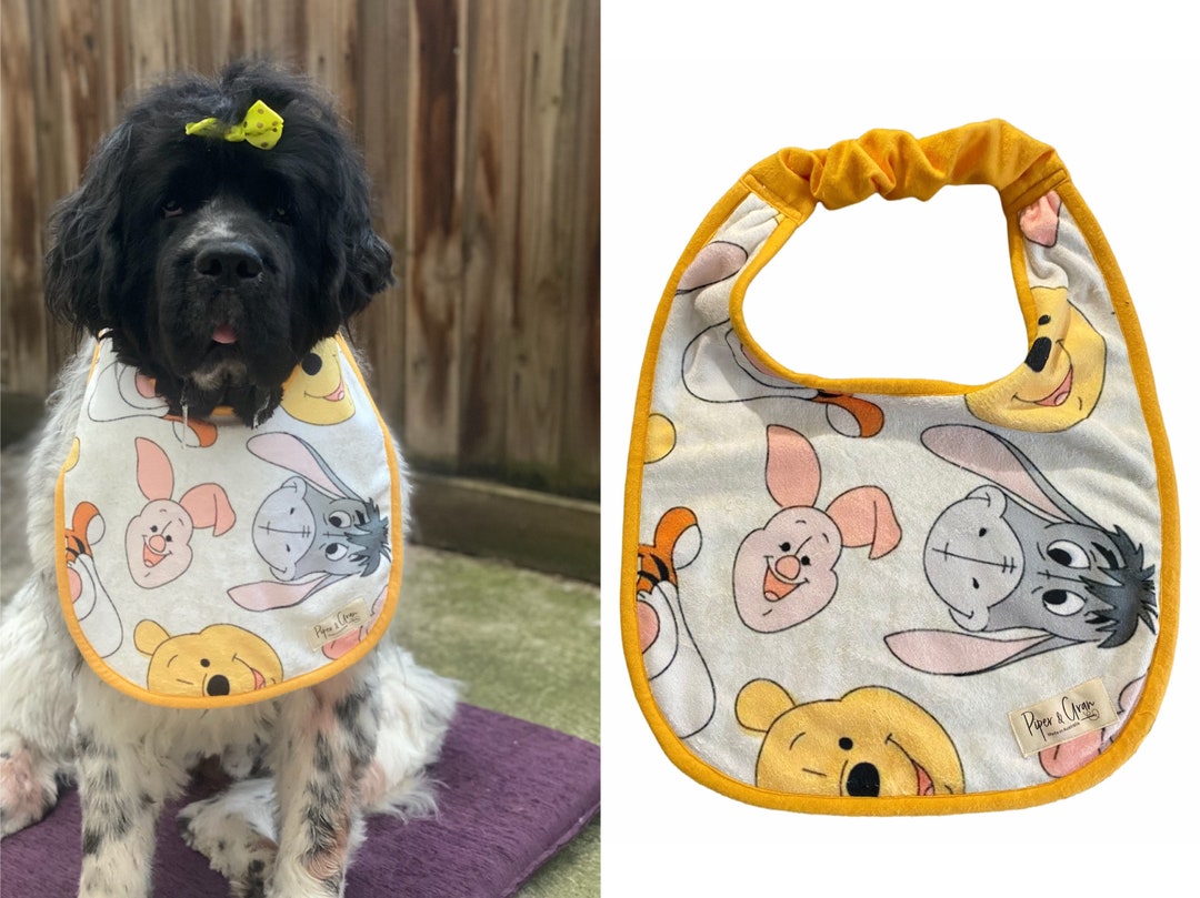 Winnie and Friends Dog Bib Giant Big Dog Drool Bib Reversible ...