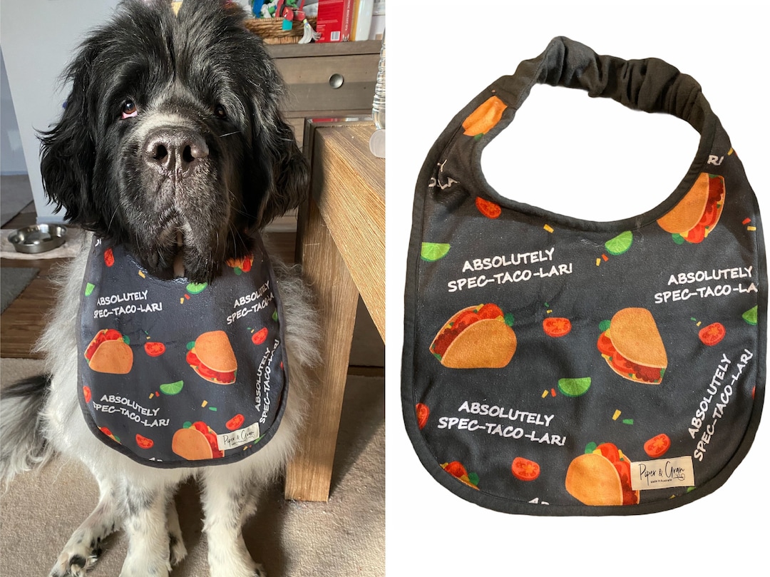 Giant Big Dog Drool Bib Reversible Newfoundland Newfie Newfy Bernese ...