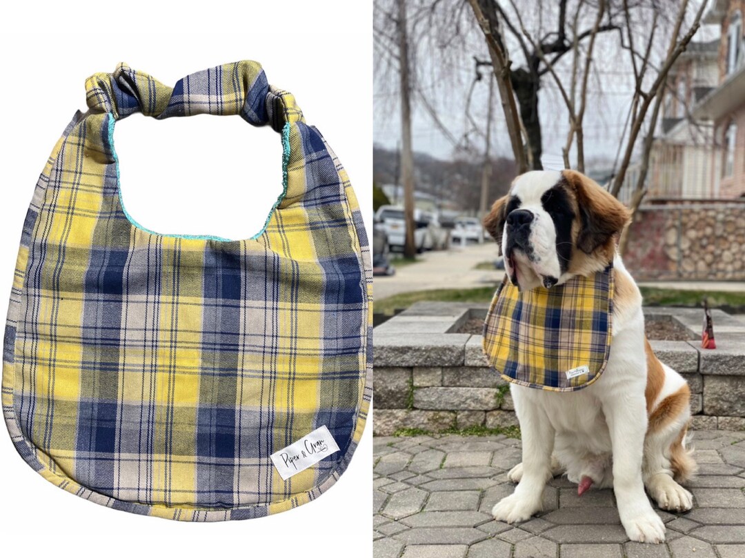 The Hendrix Bib V2 Giant Big Dog Drool Bib Reversible Newfoundland ...