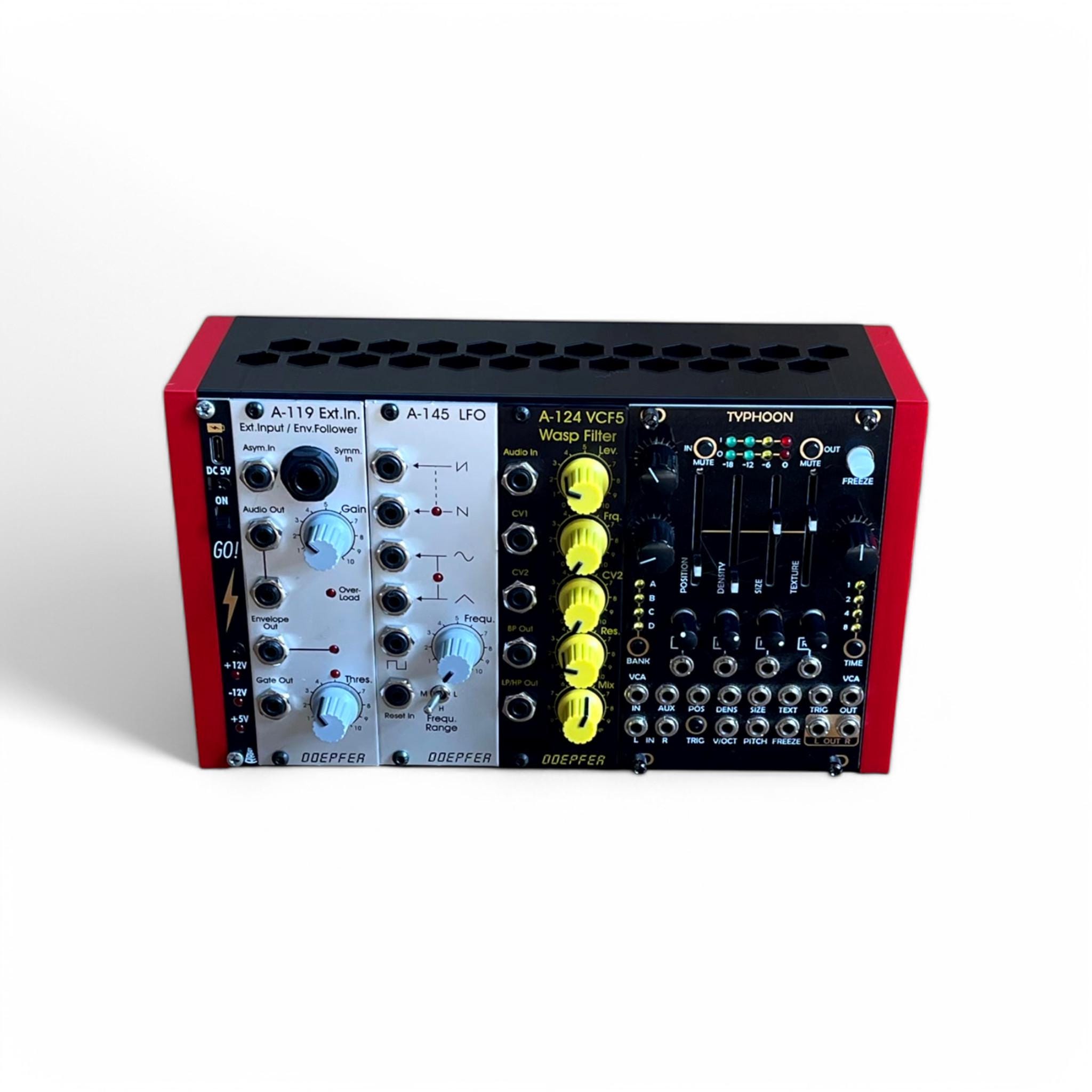 42HP 3U Eurorack Case | 3D Printed Modular Synth Skiff | Cold Earth ...