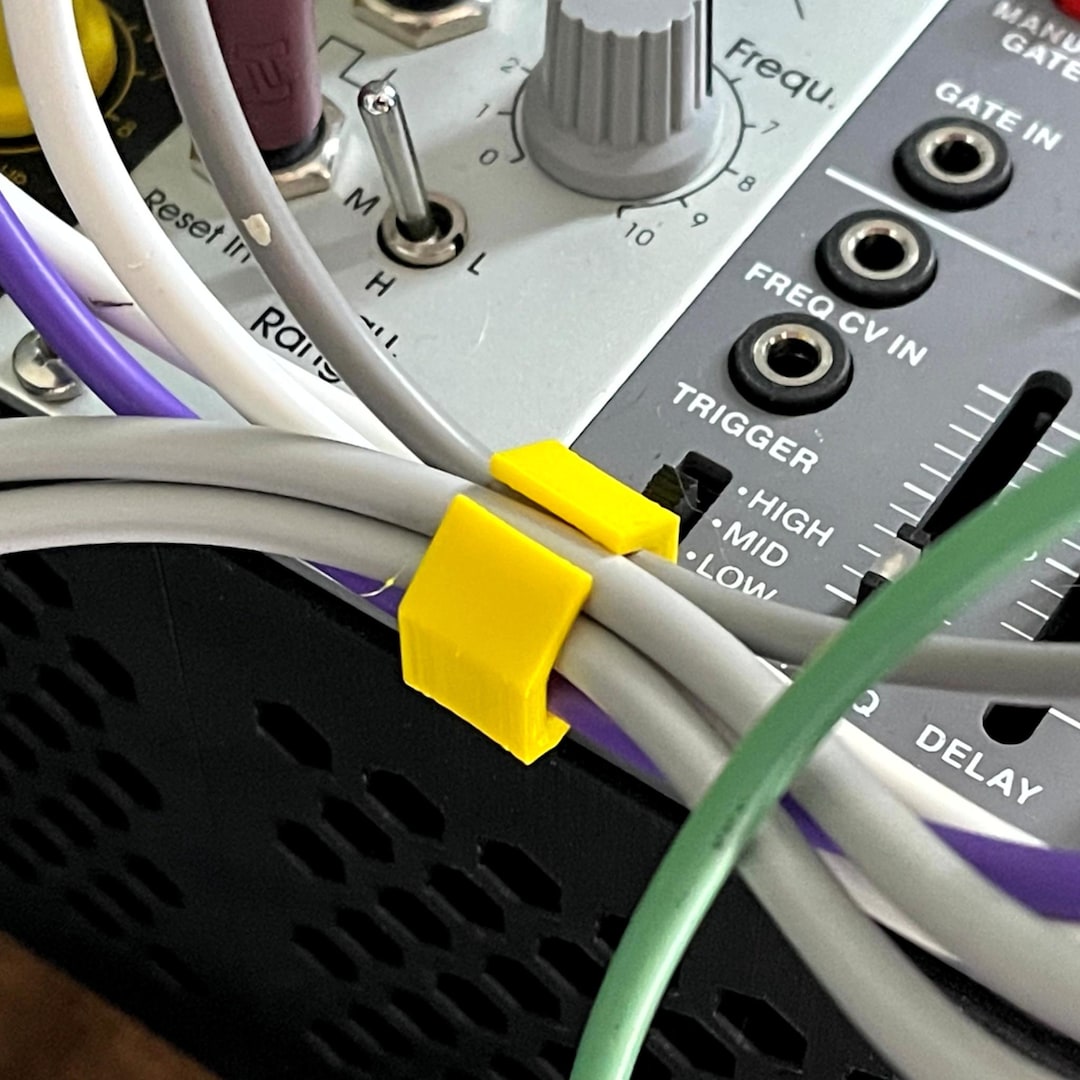 Eurorack Patch Cable Clips (pack of 10) | 3D Printed | Cable Management ...
