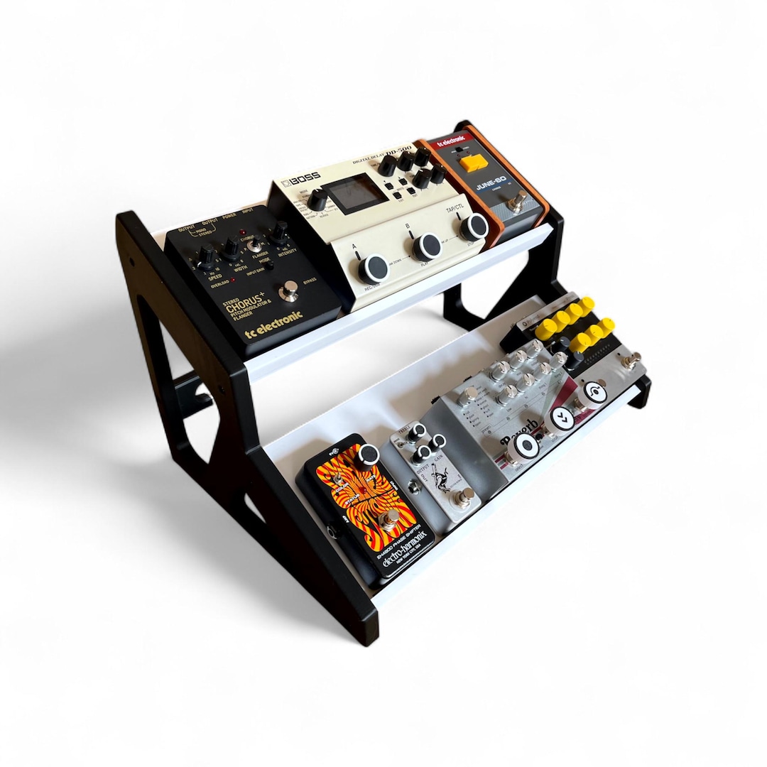 2-tier Guitar Pedal / Synthesizer Stand | 400mm Width | 3D Printed ...