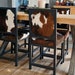 Genuine Cowhide Dining Chair, Kitchen Chairs, Accent Chair Set, Dining ...