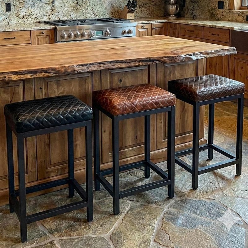 Backless Bar Stools Swivel - Etsy
