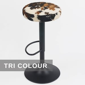 Cowhide Bar Stools / Counter Stools - Adjustable Height - Custom Made ...
