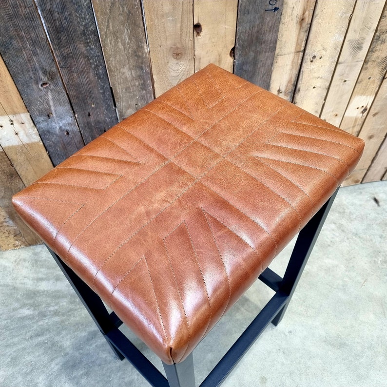 UNION JACK Leather Bar Stool / Counter Top Stool Breakfast Bar - Etsy