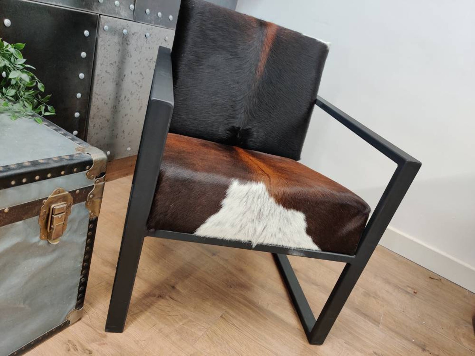 Bespoke Made to Order handmade One of a Kind Cowhide Armchair, Made in ...