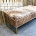 The Liberty Cowhide and Steel Storage Ottoman / Storage Chest Handmade ...