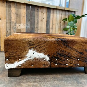 Genuine Cowhide Ottoman - Handmade With a Hide of Your Choice - FREE ...