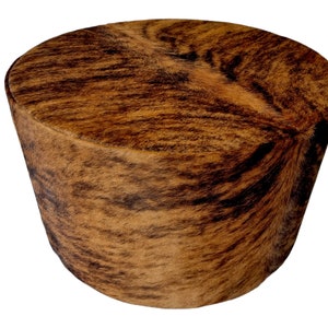 Genuine Cowhide Round Ottoman, Ottoman Coffee Table, Pouf Footstool ...