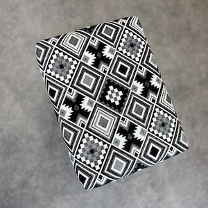 Aztec Counter Stool / Bar Stool - Black and White - Various Seat ...