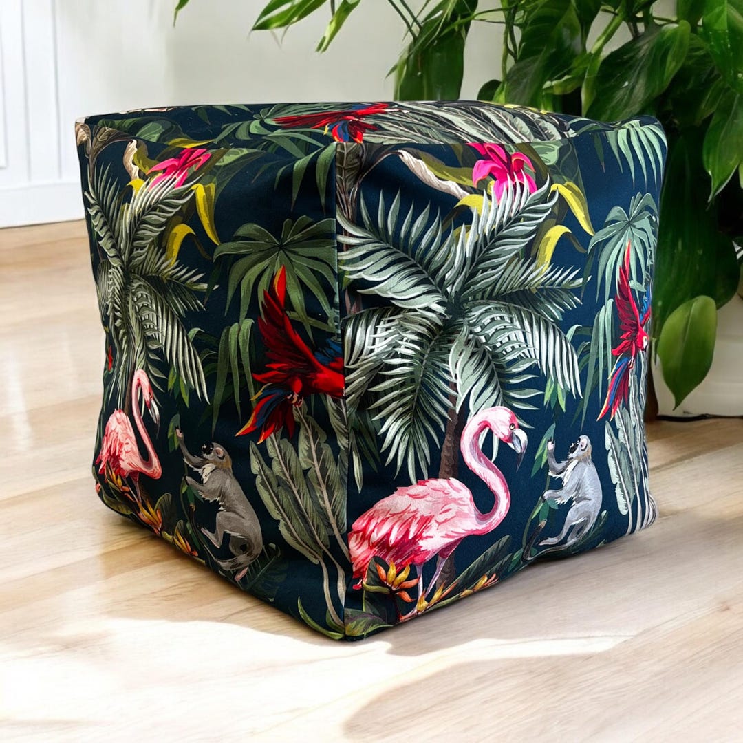 Handmade Printed Velour Velvet Bean Bag Cubes – Choose From 3 Patterns ...