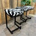 Zebra Print Cowhide Bar Stools CUSTOM-MADE / Bespoke, Counter Top ...