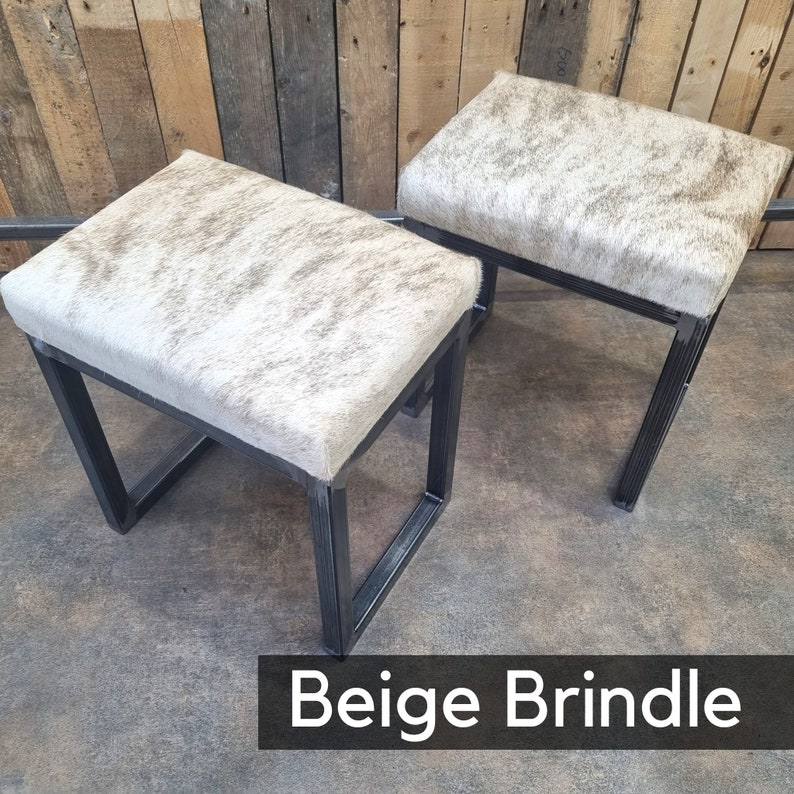 Custom Made Cowhide Dining Table Height / Dressing Table Bench - Etsy