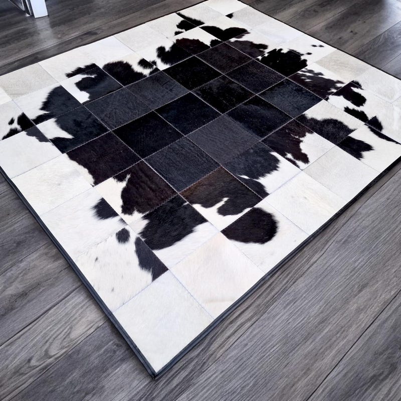 White Cowhide Rug - Etsy