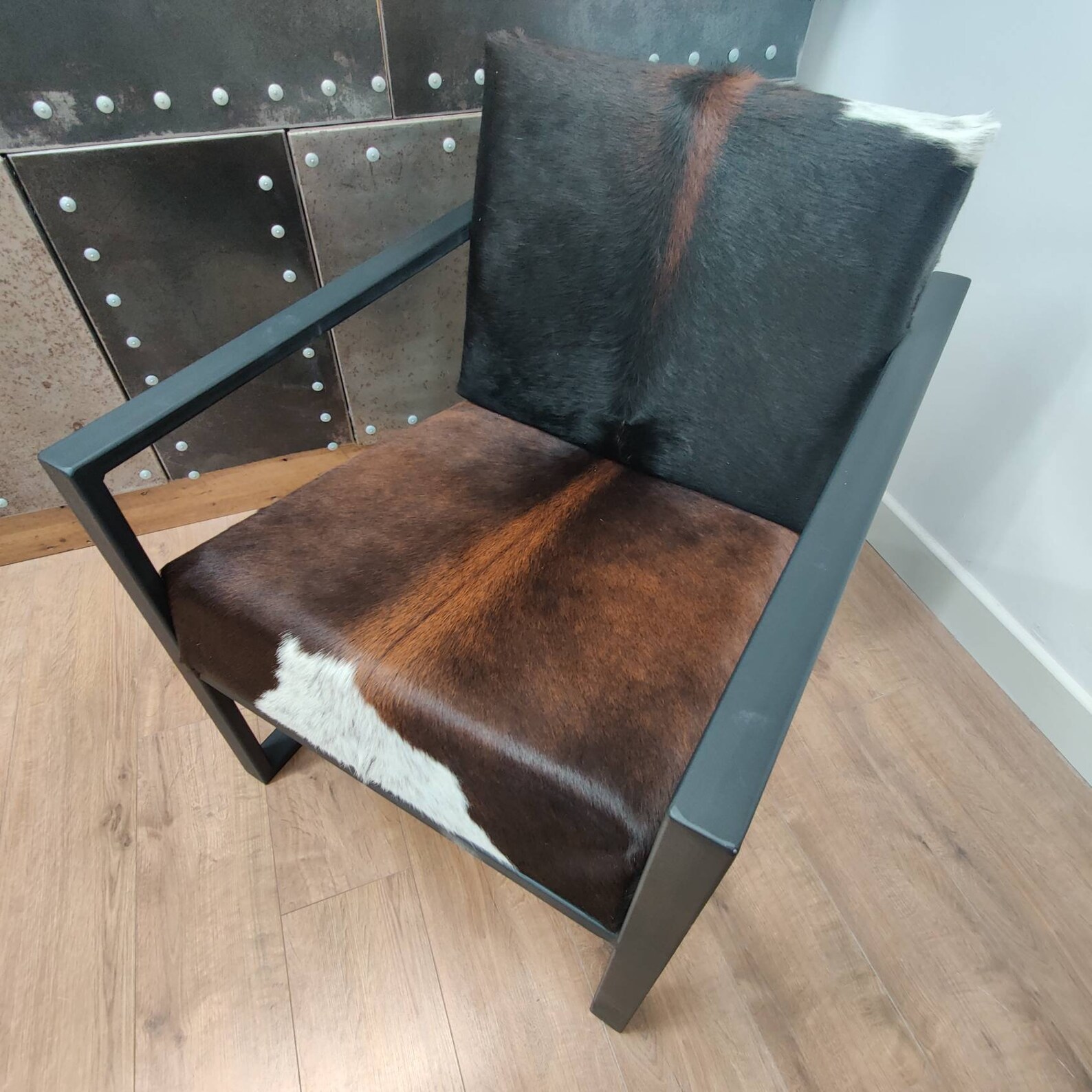 Bespoke Made to Order handmade One of a Kind Cowhide Armchair, Made in ...