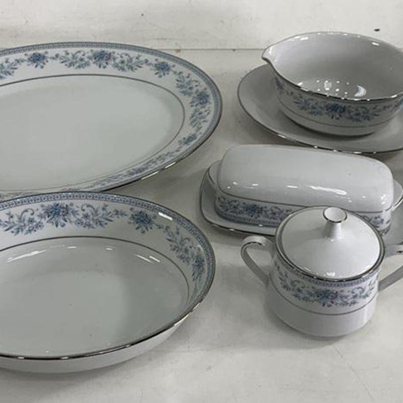 Vintage Blue Hill Noritake - Etsy