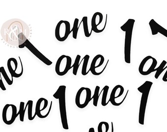 Number 1 Confetti - Etsy