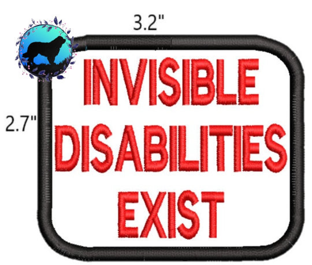 Working Dog Invisible Disabilities Patches - Etsy