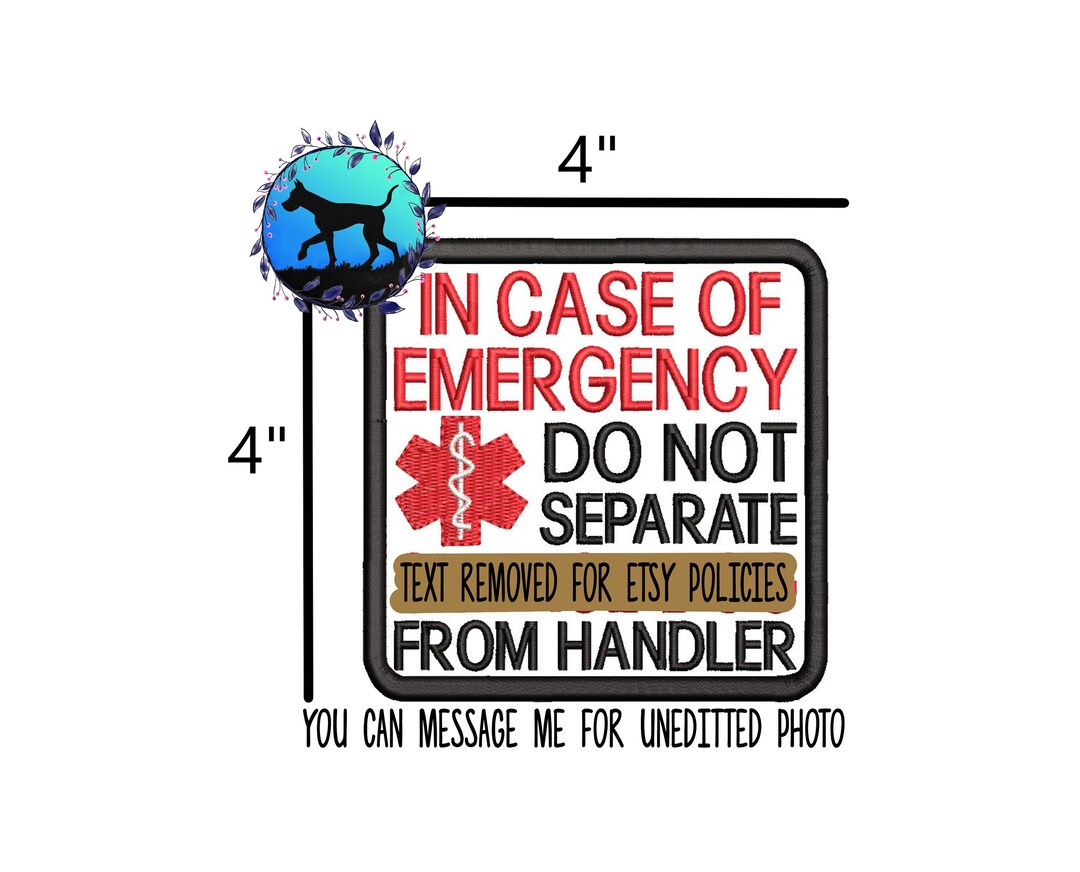 Working Dog ICE Do Not Separate Patches - Etsy