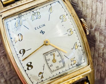 Vintage Lord Elgin Tank Shape Watch. 1945 - Etsy