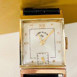 Vintage Lord Elgin Tank Shape Watch. 1945 - Etsy