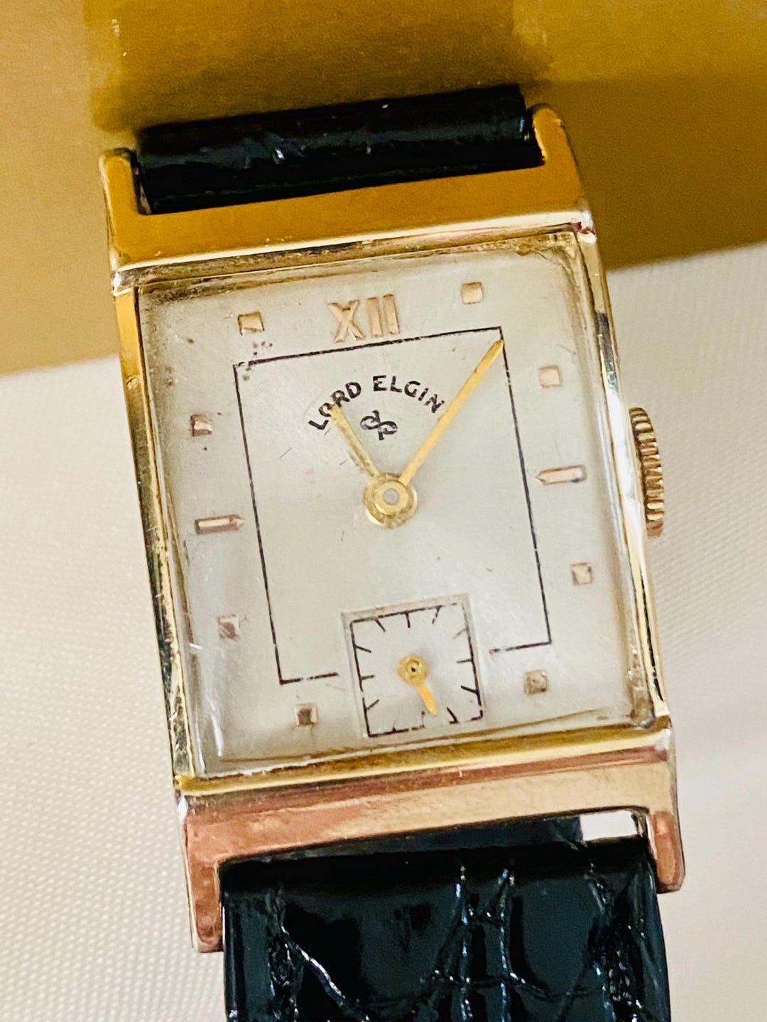 Vintage Lord Elgin Tank Shape Watch. 1945 - Etsy