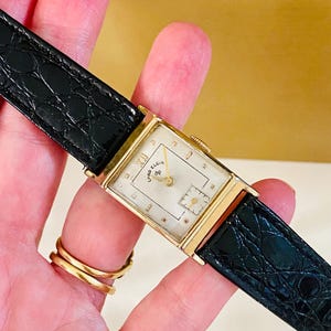 Vintage Lord Elgin Tank Shape Watch. 1945 - Etsy