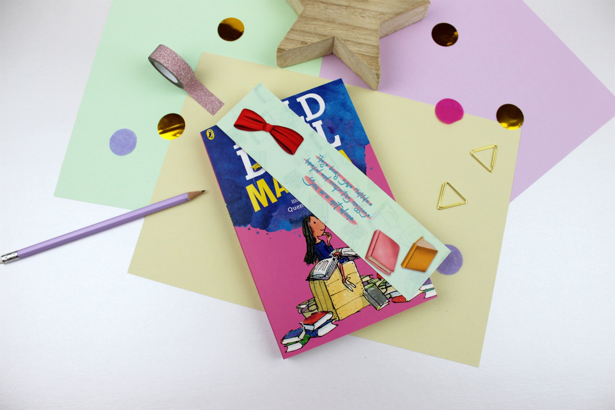 Matilda Bookmark Roald Dahl Bookmark Miss Honey | Etsy