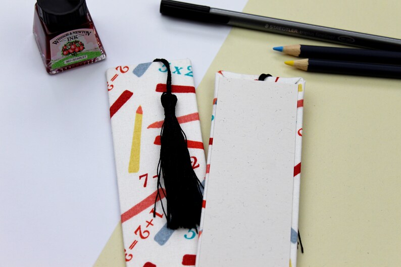 Maths Bookmark Stationery Bookmarks Fabric Bookmarks | Etsy