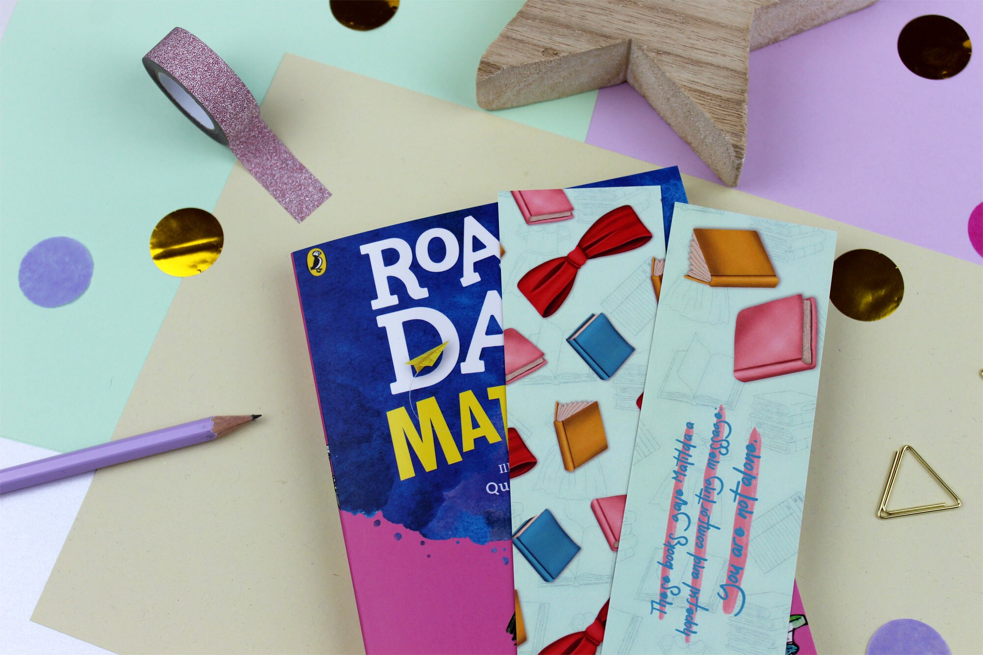 Matilda Bookmark Roald Dahl Bookmark Miss Honey | Etsy