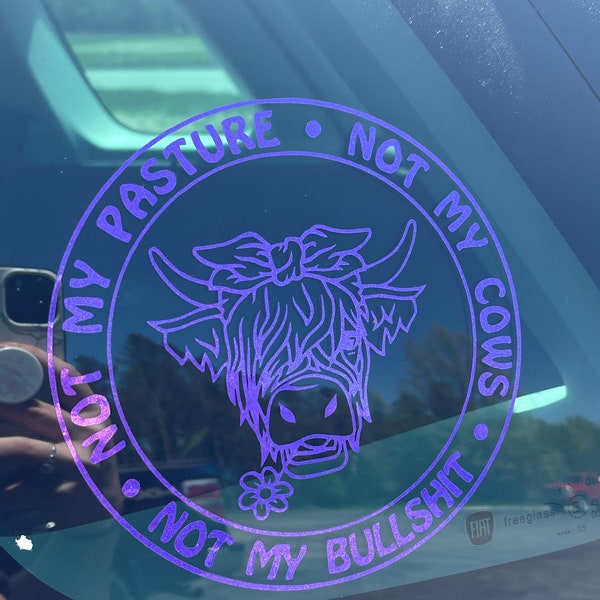 Highland Cow Vinyl Decal - Etsy