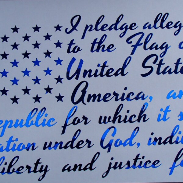 Pledge of Allegiance Decal - Etsy