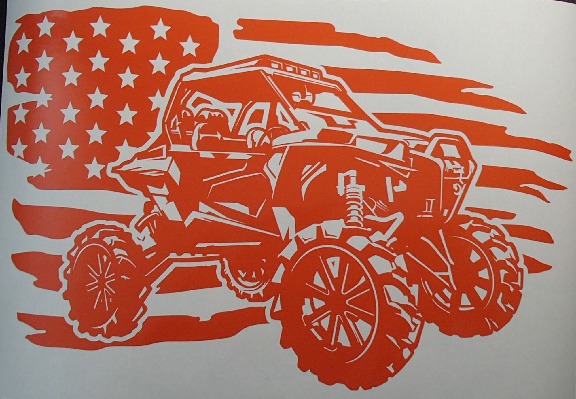 Custom ATV Mud Dirt Riding ATV Offroad 10 Inch Flag Side by | Etsy