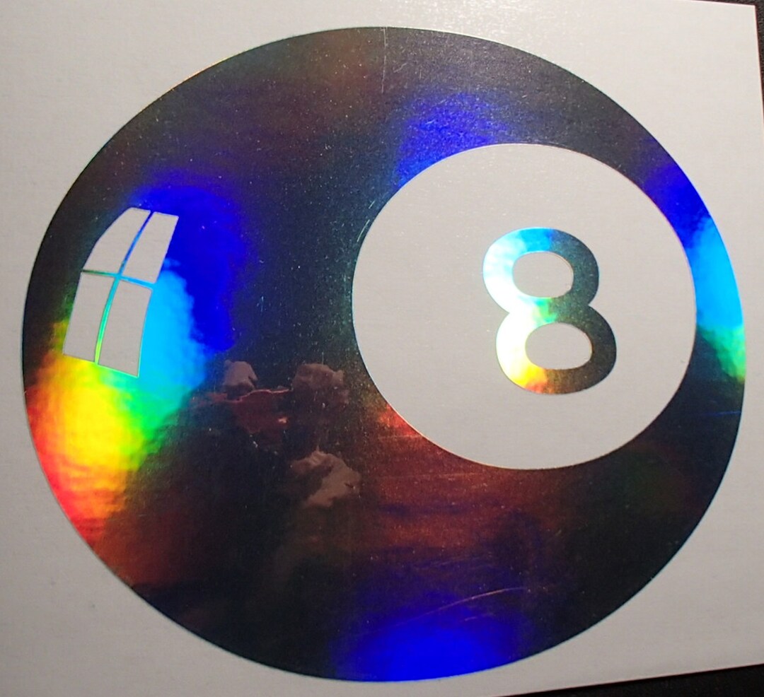 Custom Holographic Eight Ball Billiards Pool Vinyl Car Window - Etsy