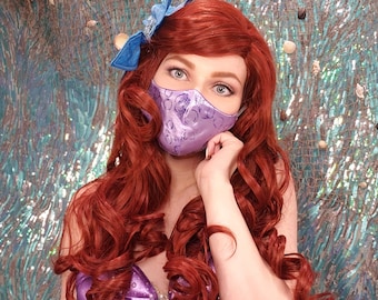 Little Mermaid Mask Printable, Paper DIY for Kids and Adults. PDF ...